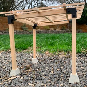 Miniature Patio Pergola I Miniature Porch or Backyard Pergola Kit ...