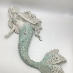 Stunning Wall Mermaid I Mermaid Wall Statue Mermaid Decoration Fancy ...