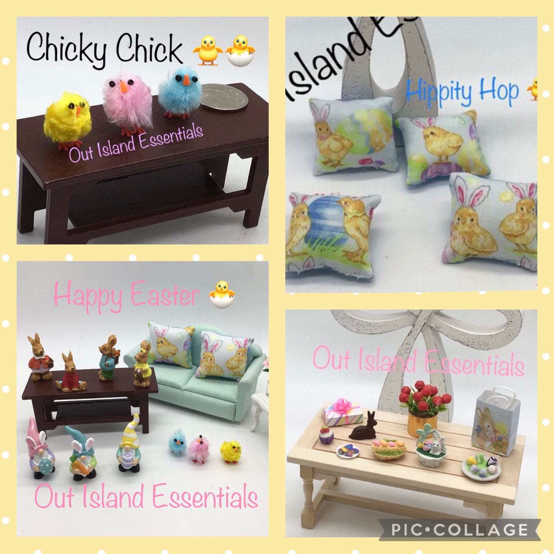 Happy Miniature Easter | Miniature Easter Basket I Miniature Doll ...
