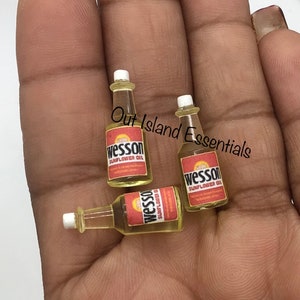 Miniature Bottle of Cooking Oil I Miniature Cooking Oil I 1:12 Scale ...