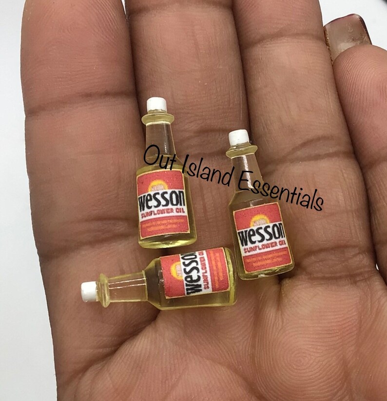 Miniature Bottle of Cooking Oil I Miniature Cooking Oil I 1:12 - Etsy