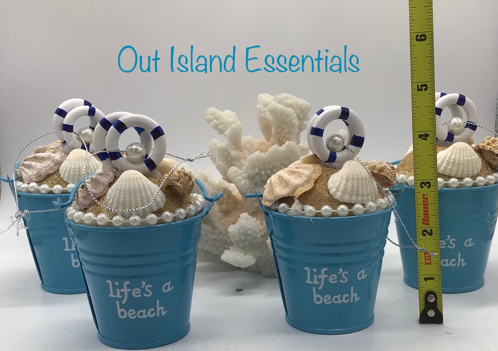 Biggie Beach Bucket Ornament I Coastal Christmas Ornament I - Etsy