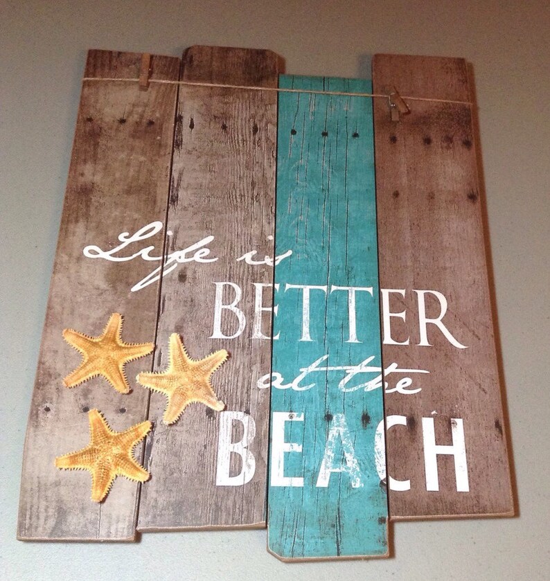 Beach Sign Bulletin Board Note Board Outdoor Decor Coastal - Etsy