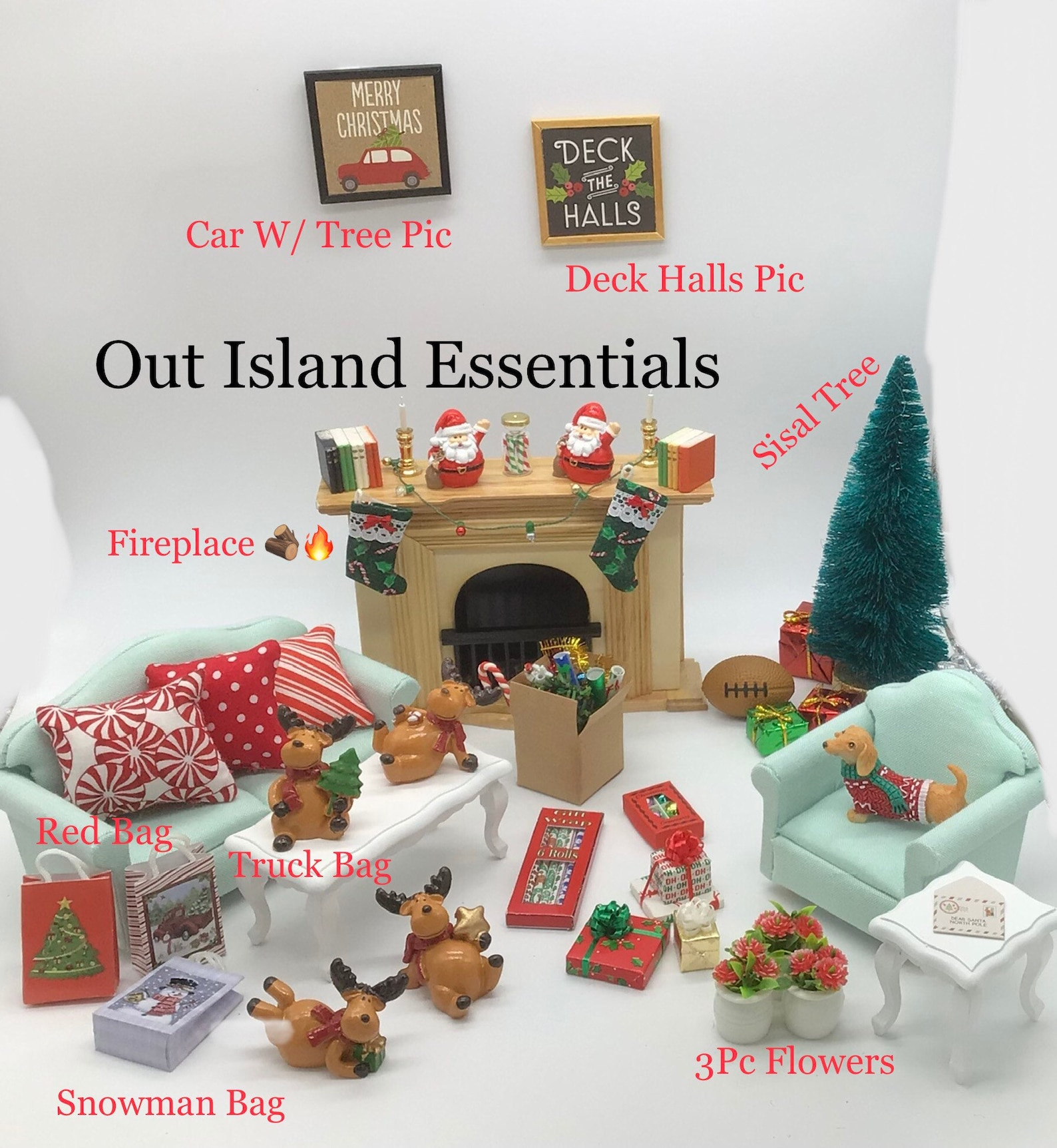 Miniature Dollhouse Christmas I Assorted Miniature Christmas - Etsy