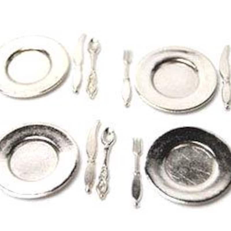Silver Miniature Plates - Etsy