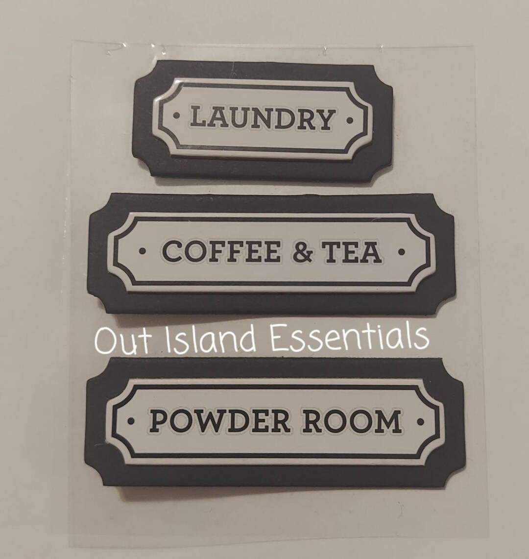 Miniature Wall Signs I Miniature Laundry Room Sign I Miniature Kitchen ...