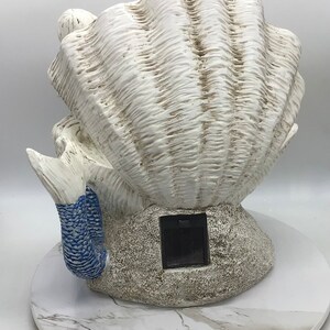 Solar Light Mermaid I A Mermaid and Her Clam I Mermaid Statue I Solar ...