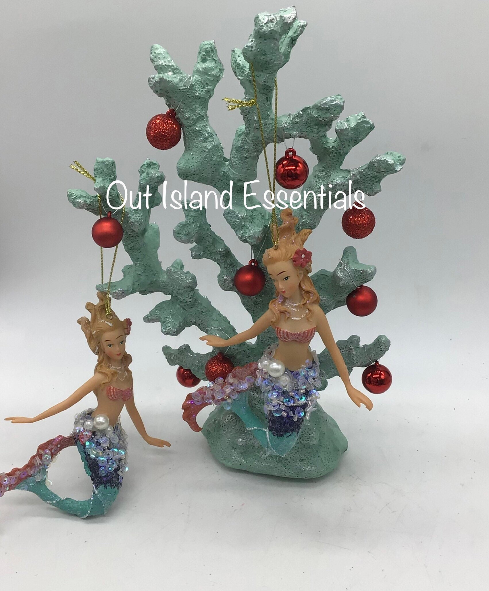 Mermaid Christmas Ornament I Coastal Mermaid Christmas - Etsy