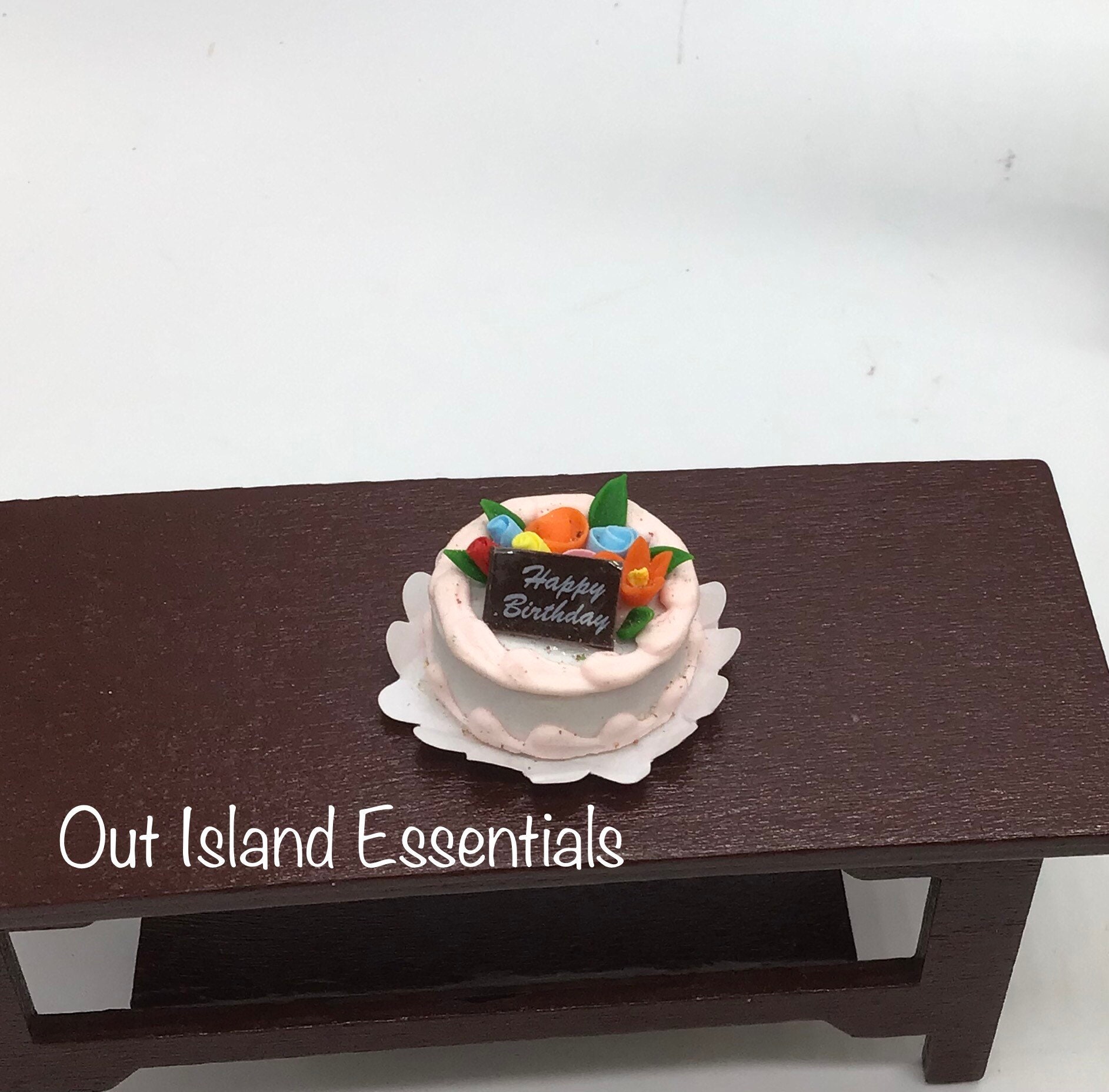 Miniature Birthday Cake I Miniature Doll Cake I Miniature | Etsy