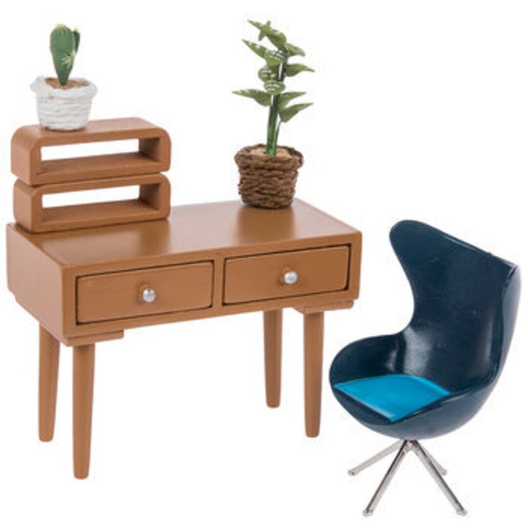 Miniature Home Office I Miniature Office Furniture I Dollhouse ...