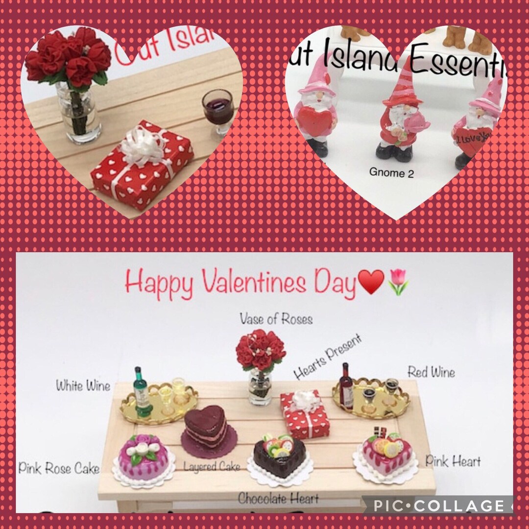 Miniature Valentines I Miniature Love I Dollhouse Miniature Valentines