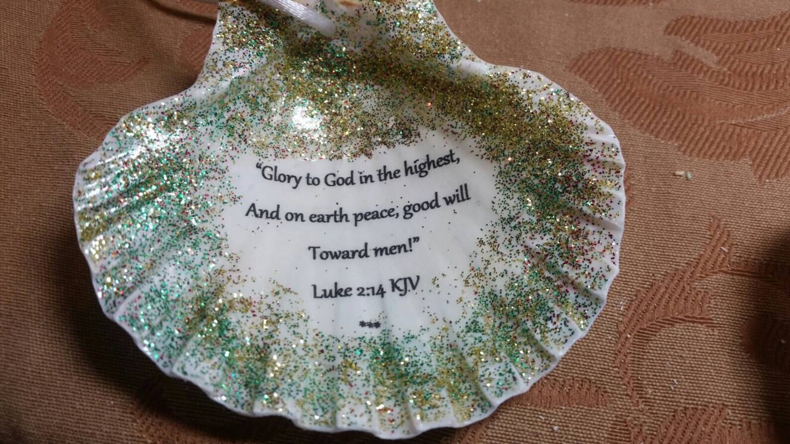 Seashell Christmas Ornament Bible Verse Christmas Ornament - Etsy