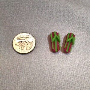One Pair Dollhouse Miniature Flip Flops I Miniature Doll Shoes I ...