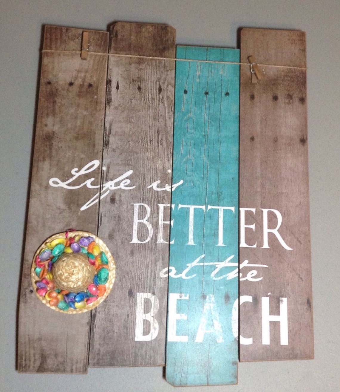 Beach Sign Bulletin Board Note Board Outdoor Decor Coastal - Etsy