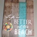 Beach Sign, Bulletin Board, Note Board, Outdoor Decor, Coastal Room ...
