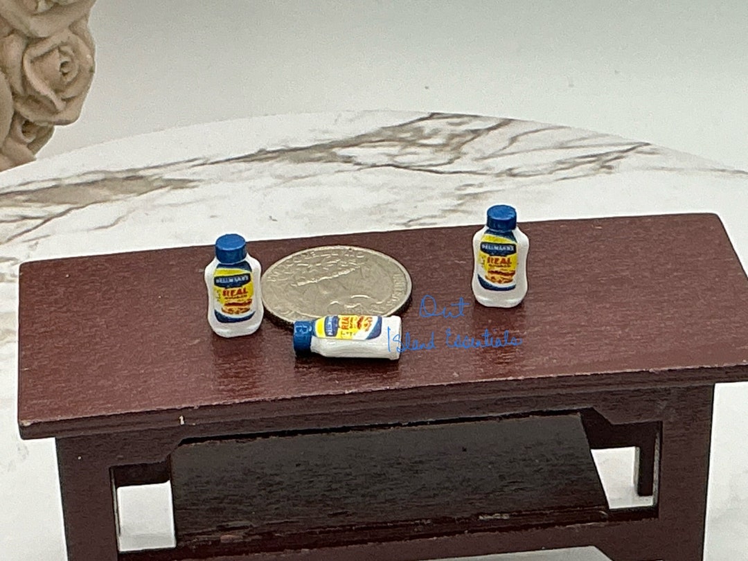 Miniature Condiments I Dollhouse Grocery I Miniature Doll Food ...