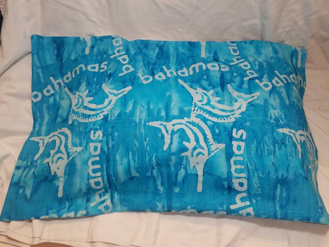 Androsia Fabric Pillowcase, Bahamas Batik Pillowcase, Hand Dyed Batik ...