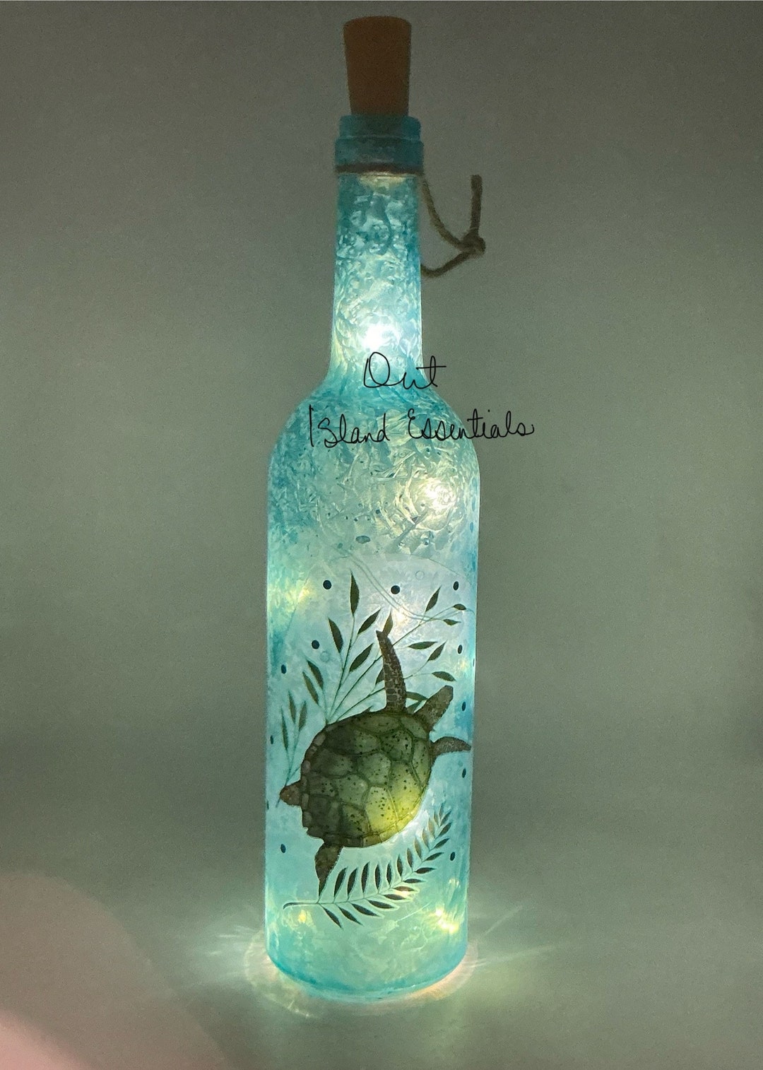 Turtle Seashell Light I Handmade Shell Light I Turtle Night Light I ...