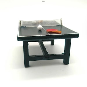 Miniature Ping Pong Table I Miniature Sports I Dollhouse Miniature ...