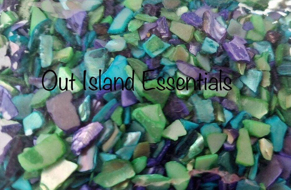 1 Cup Blue Crushed Abalone Shells I Crushed Shells I Crushed - Etsy