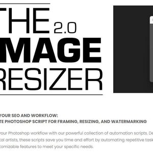 Image Resizer, Framing & SEO Script 2.0 for Photoshop 2024 - Etsy