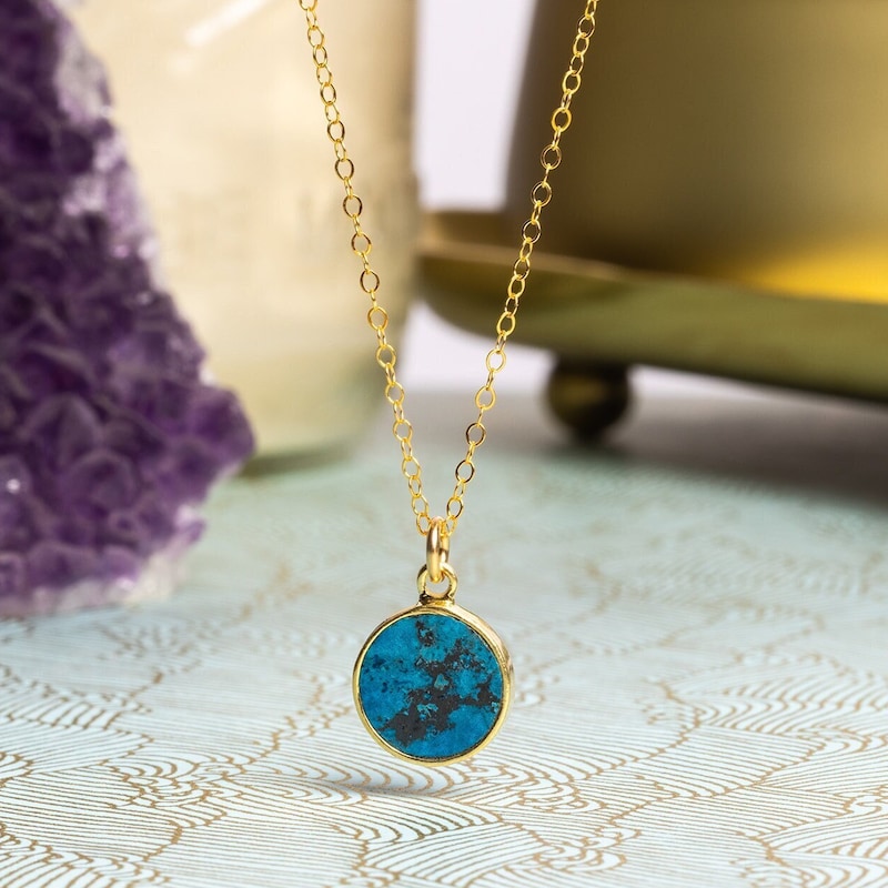 Chrysocolla Necklace - Etsy