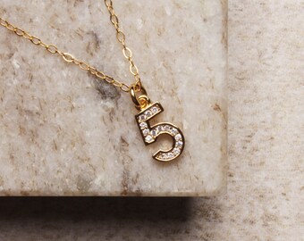 Number jewelry | Etsy