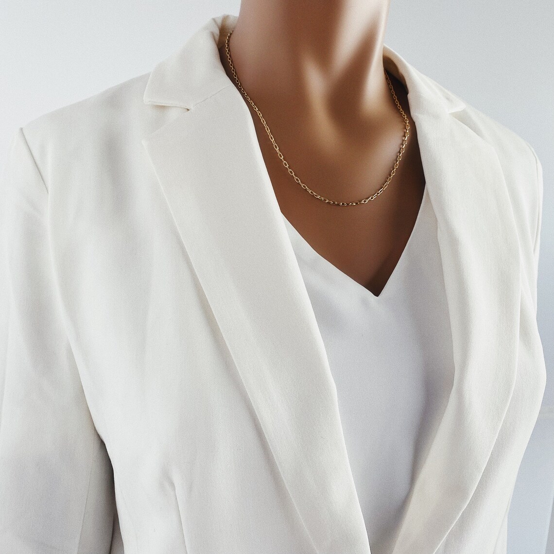 Dainty Gold Filled Cable Chain Necklace 14k Gold Filled - Etsy