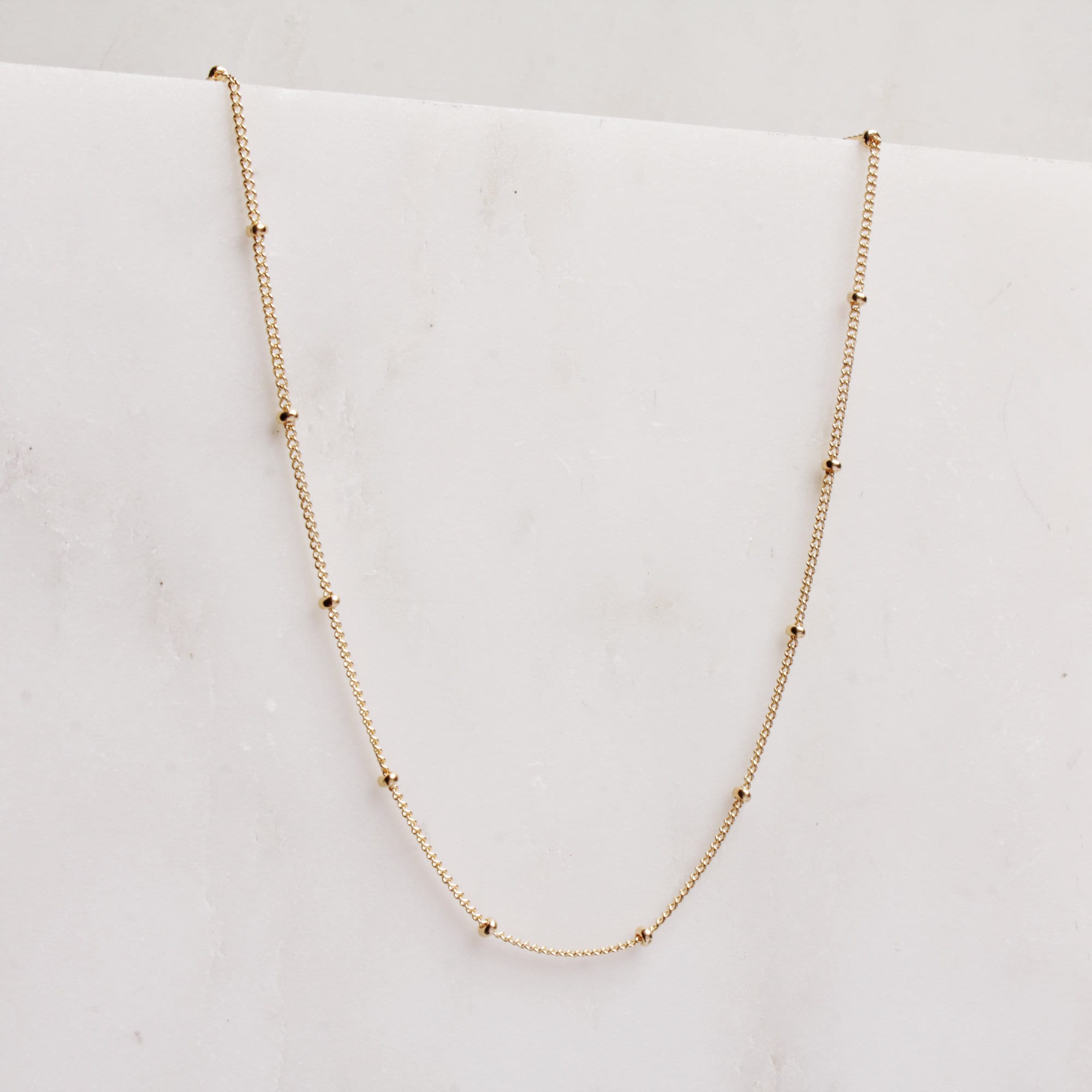 Satellite chain necklace gold satellite chain layering | Etsy