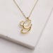 D Initial Necklace Cursive d Initial Gold Pendant Personalized ...