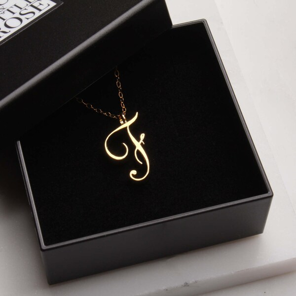 Letter F Pendant - Etsy