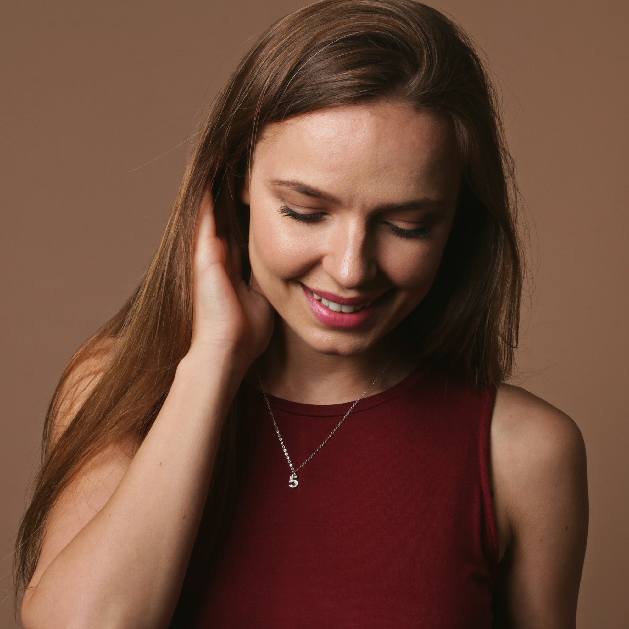 Numerology Pendants Number 5 Pendant Necklace in Gold or | Etsy