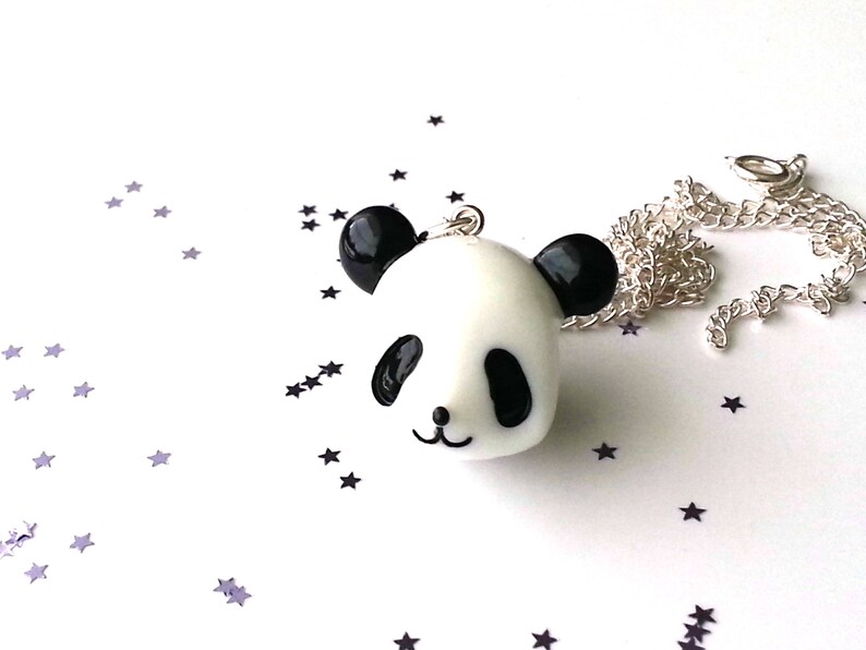 Panda Resin Necklace - Panda Jewellery - 3 Chain Length Options - Panda ...