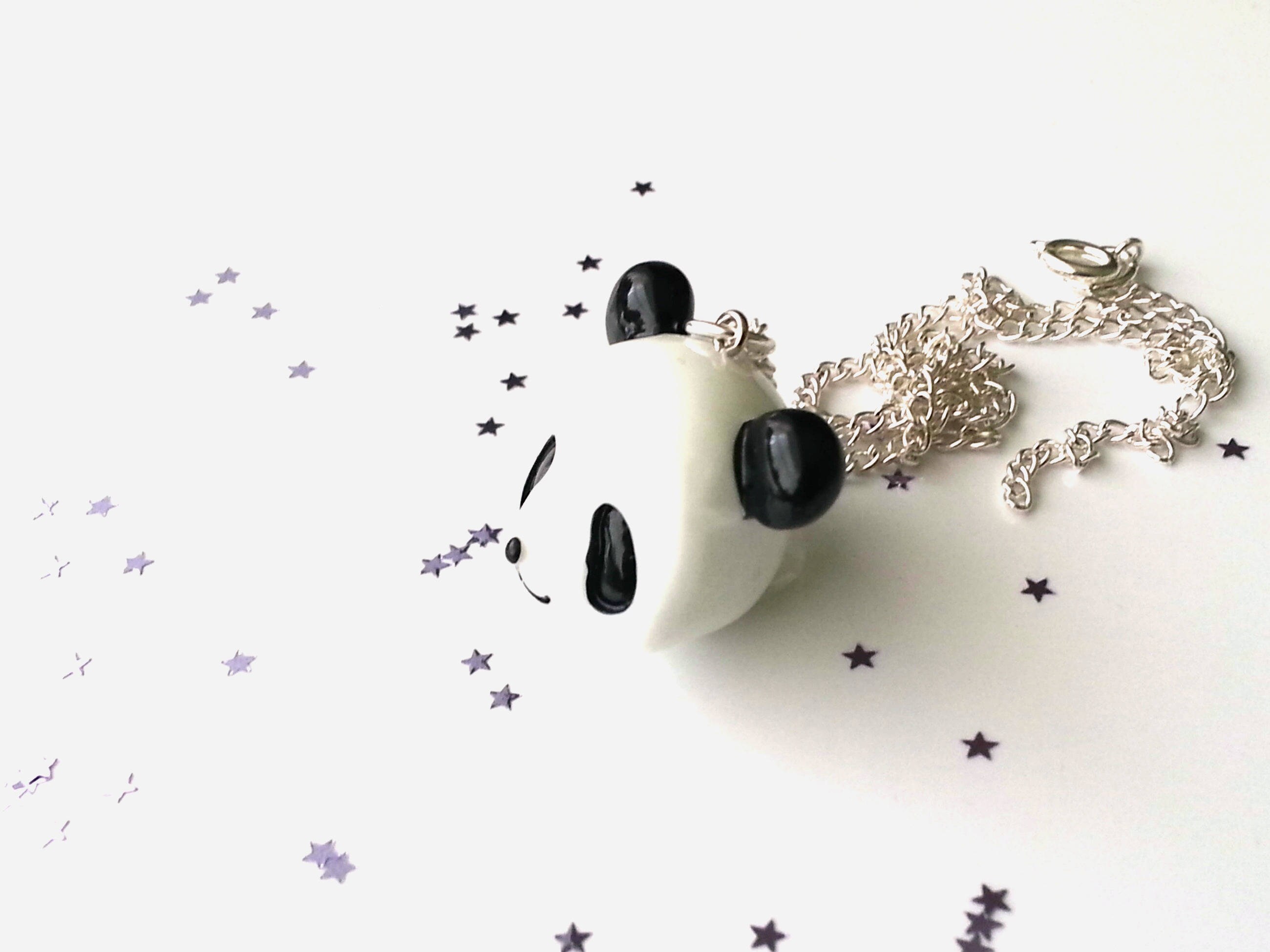 Panda Resin Necklace - Panda Jewellery - 3 Chain Length Options - Panda ...
