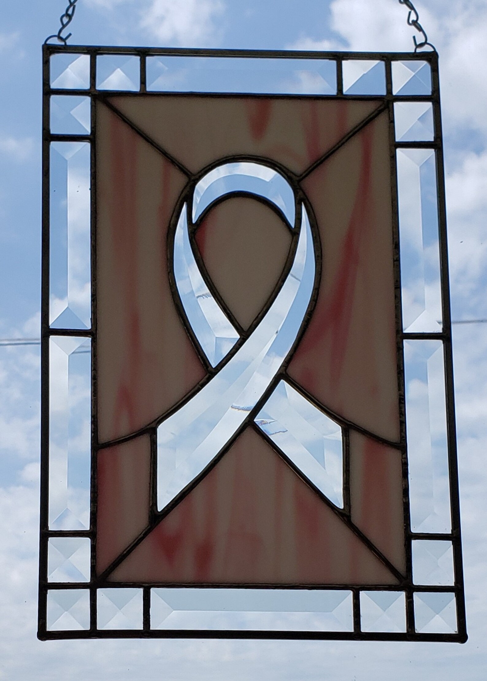Stained Glass Breast Cancer Awareness Panel - Etsy