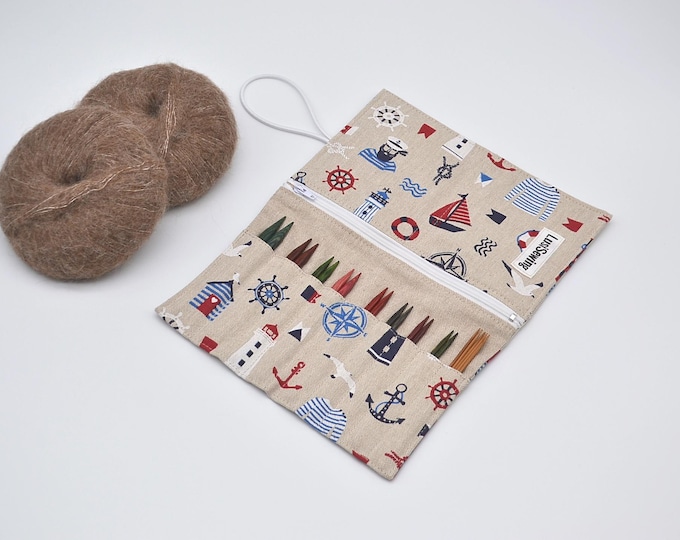 Green Knitting Needle Organizer Circular Needle Case Interchangeable ...