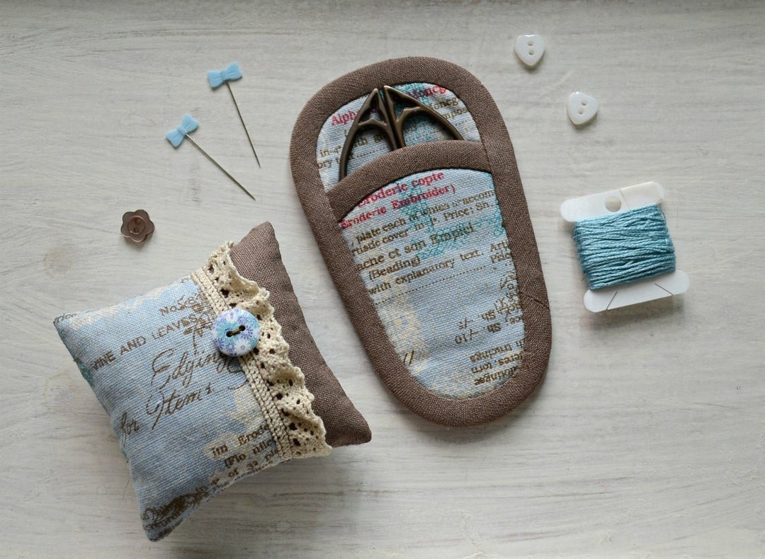 Scissor Keeper up to 4.5 Inches Long Handmade Pincushion Vintage Sewing ...