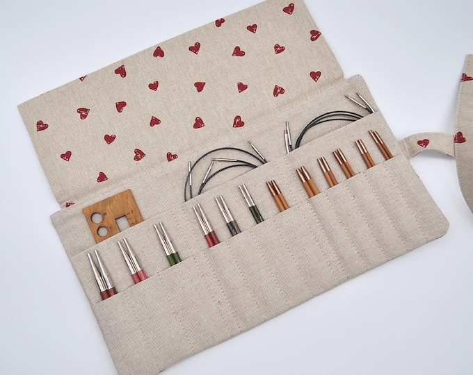 Read Heart Interchangeable Knitting Needle Organizer Knitting Notions ...