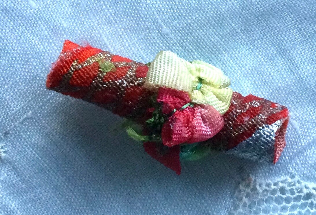 Set of Six Handmade Fabric Beads With Embellishments - Etsy