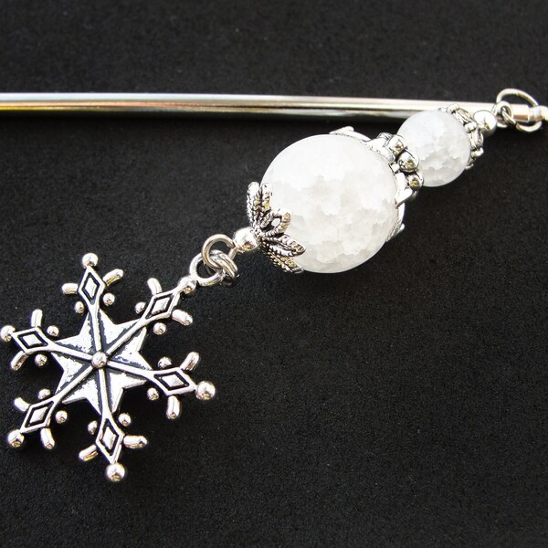 Snowflake Hair Pin - Etsy
