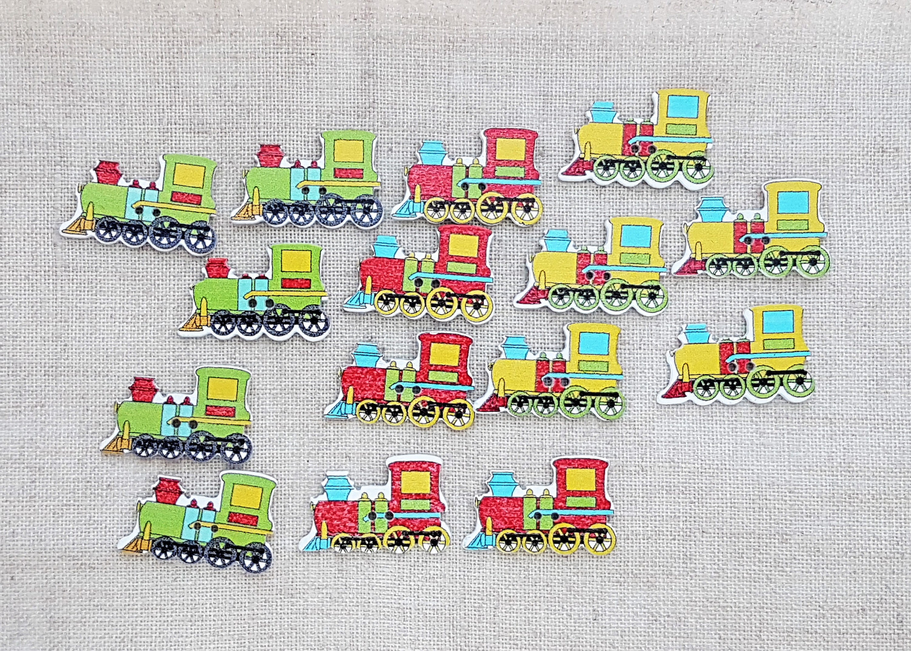 Train Buttons X 5. Steam Engine Buttons. Locomotive Buttons. - Etsy UK