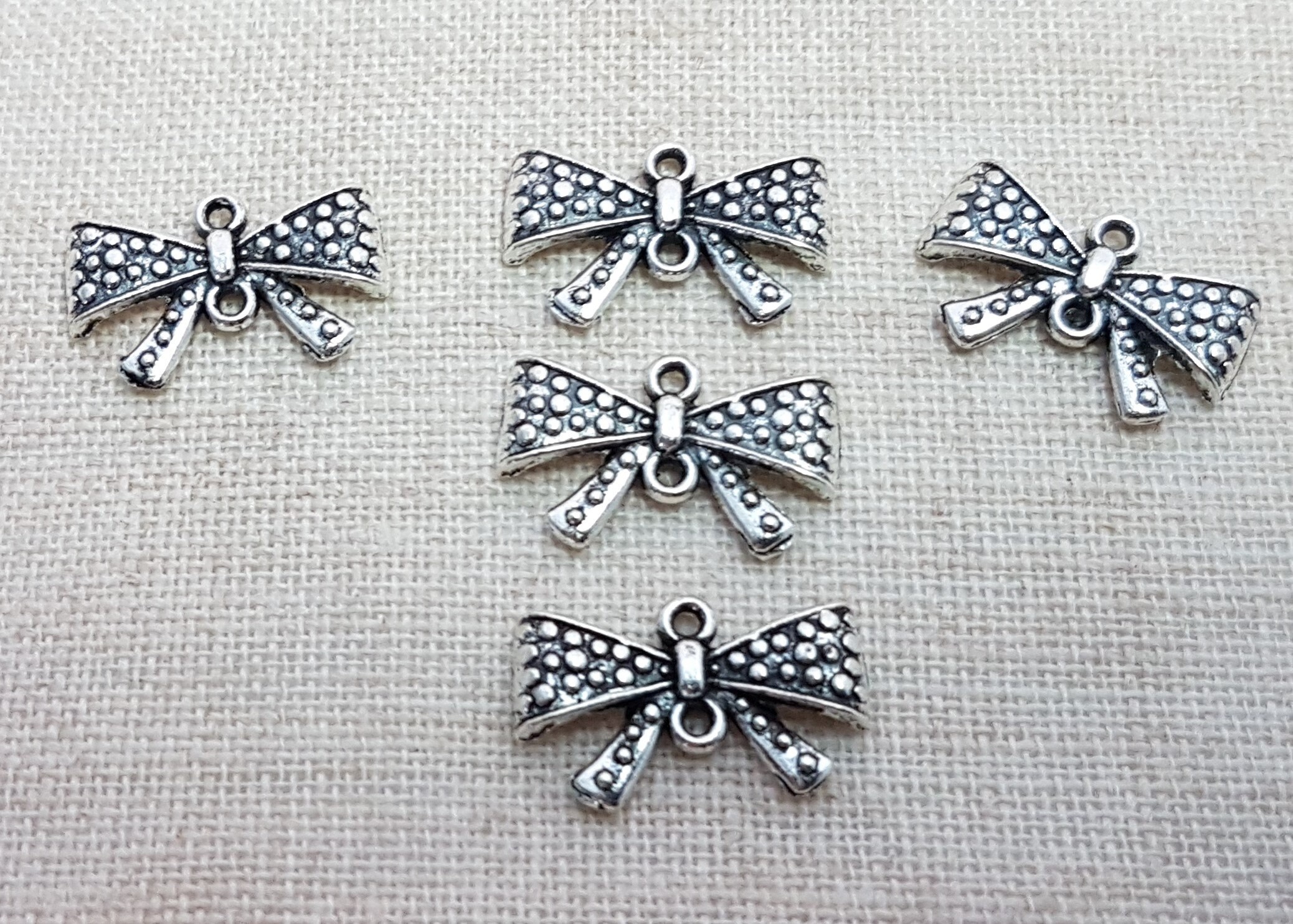 Ribbon Charms x 5. Bow Charms. Gift Bow Charms. Wedding | Etsy