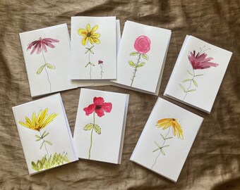Hand Painted Cards - Etsy
