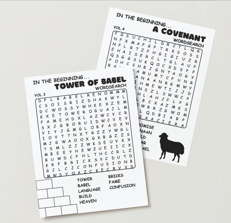 JW BIBLE WORDSEARCH - Vol. 3 Tower of Babel - Etsy