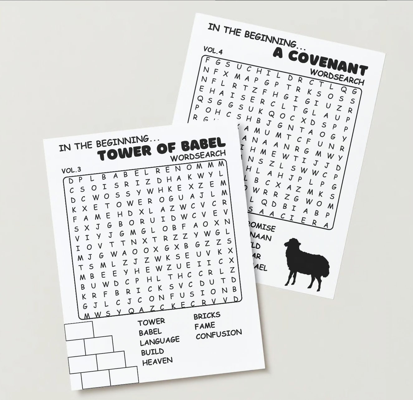 JW BIBLE WORDSEARCH - Vol. 3 Tower of Babel - Etsy