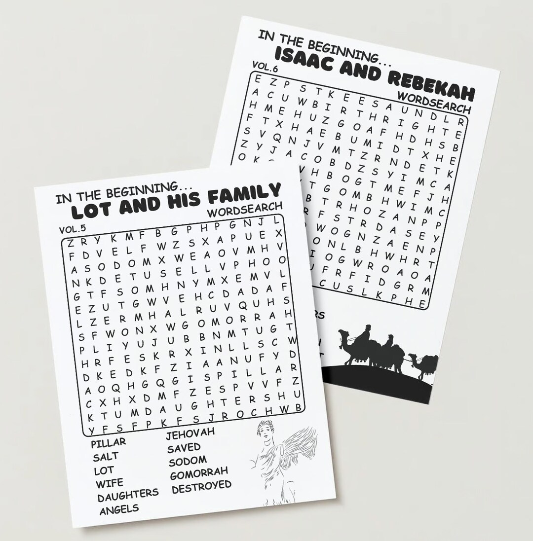JW BIBLE WORDSEARCH - Vol. 6 Isaac and Rebekah - Etsy