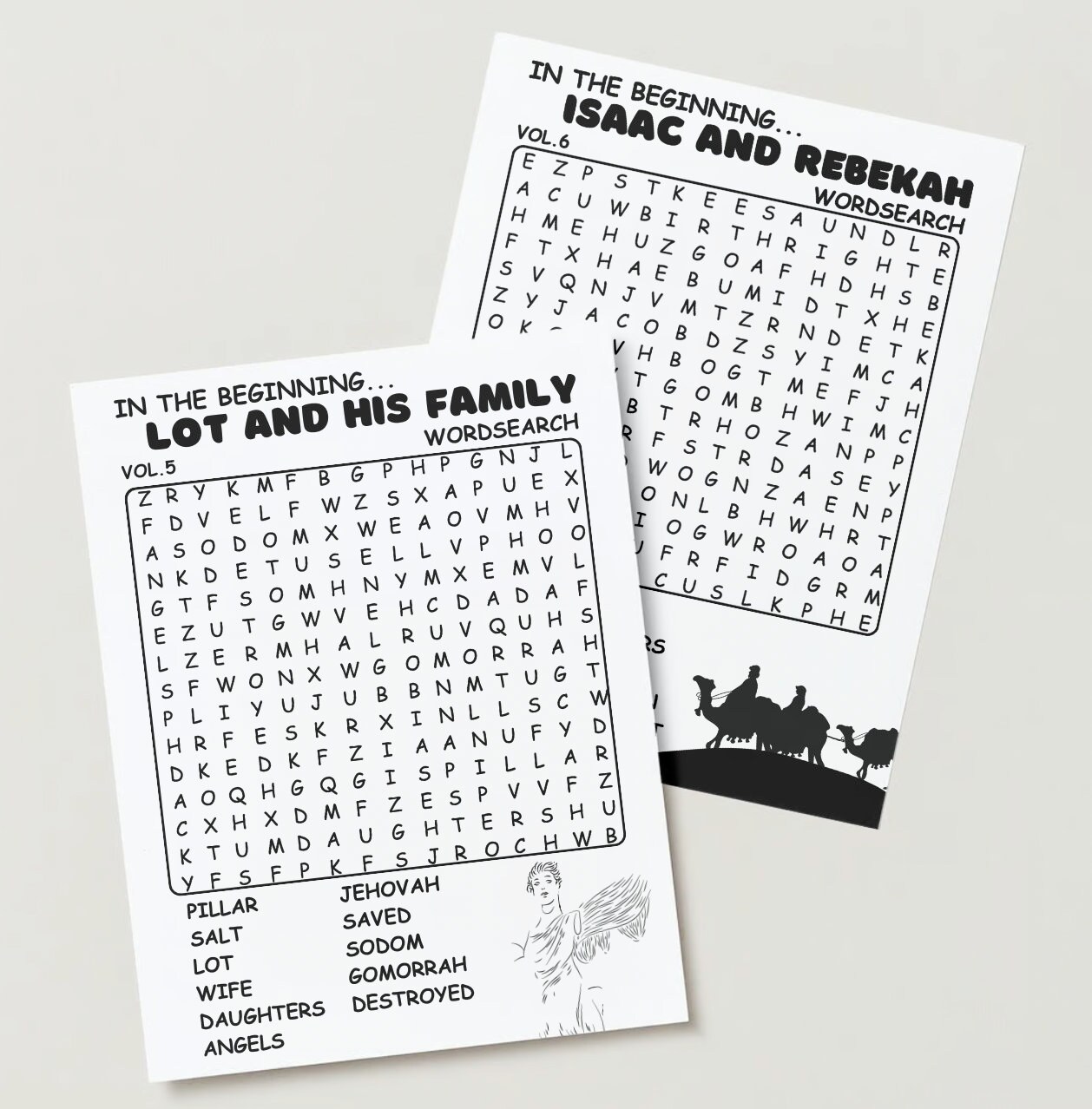 Isaac And Rebekah Word Search
