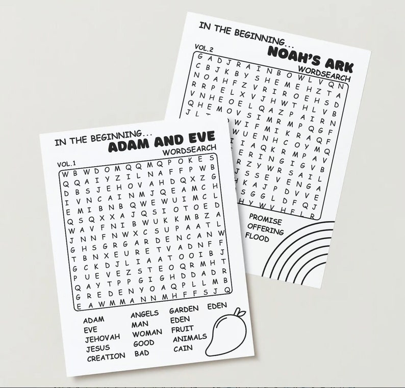 JW BIBLE WORDSEARCH - Vol. 2 Noah's Ark - Etsy