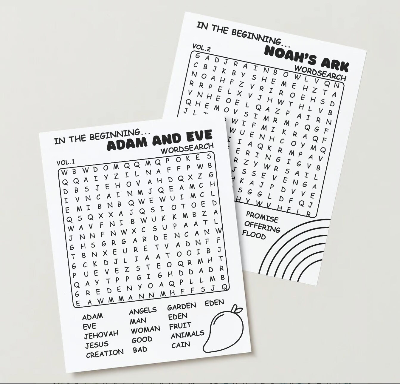 JW BIBLE WORDSEARCH - Vol. 2 Noah's Ark - Etsy