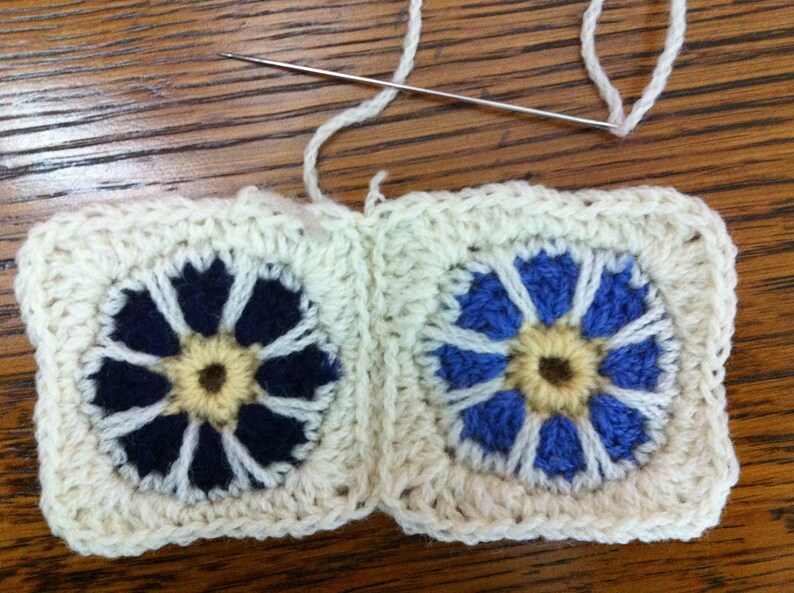 Cornflower Easy Crochet Square PDF Instant Download. Pattern | Etsy